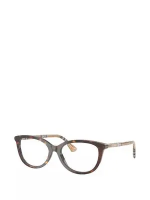 Burberry Round Frame Glasses - Brown