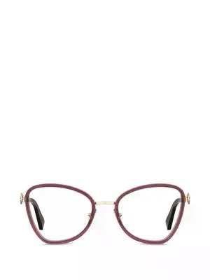 Moschino Full-rim Cat-eye Glasses - Red