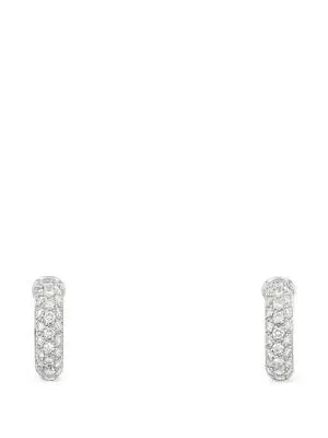 CARTIER Cartier 1990s Mimi Diamond Hoop Earrings