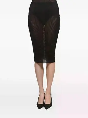 ATU BODY COUTURE Semi-sheer Midi Skirt