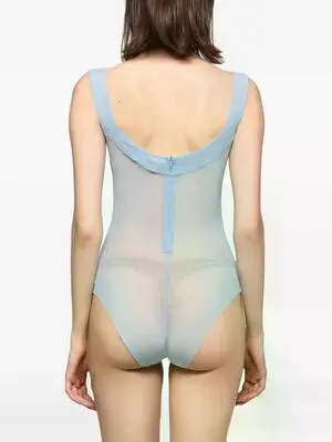 ATU BODY COUTURE Square Neck Mesh Bodysuit