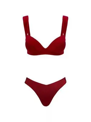 NOIRE SWIMWEAR Ava Ivy Underwired Bikini - Red