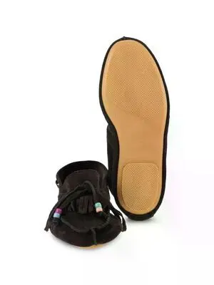 ANNIEL Fringed Suede Loafers
