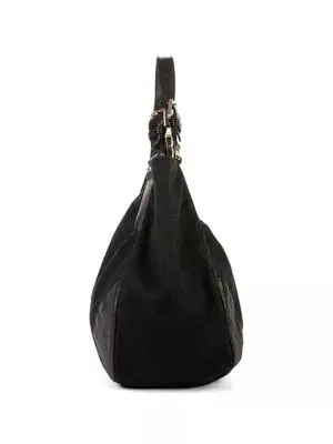 Gucci Gg Monogram Shoulder Bag - Black