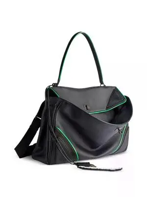 Balenciaga Rodeo Biker Perforated Shoulder Bag