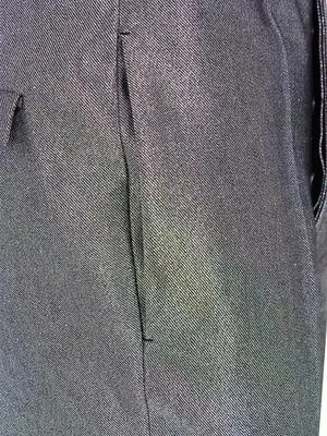 SAPIO Metallic Finish Pressed Crease Jeans
