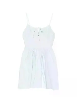 ROTATE BY BIRGER CHRISTENSEN Gathered Tie-front Top - Blue