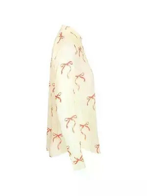 FORTE_FORTE Ribbon Print Shirt