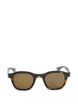Saint Laurent Tortoiseshell Square Frame Sunglasses