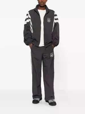 Adidas Gfx Side-stripe Logo-print Track Pants