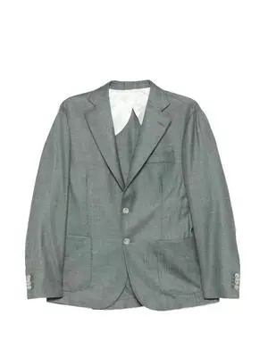 BARBA NAPOLI Single-breasted Blazer - Green