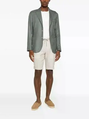 BARBA NAPOLI Single-breasted Blazer - Green