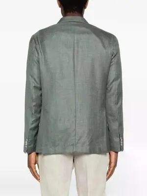 BARBA NAPOLI Single-breasted Blazer - Green