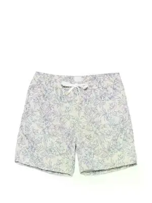 Eleventy Floral-print Swim Shorts - Neutrals