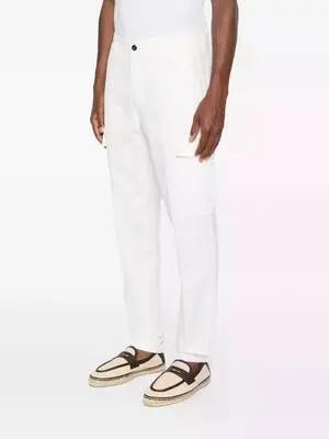 Eleventy Belt-loop Cargo Trousers - White