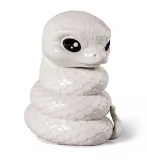 LLADRO Porcelain Baby Snake Sculpture