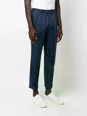 Brunello Cucinelli Pinstriped Cropped Trousers