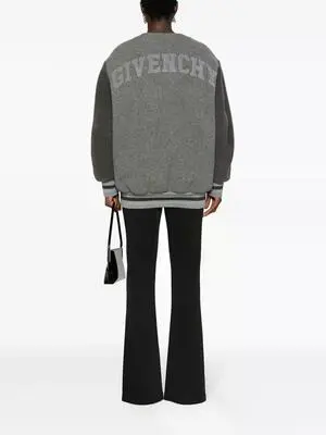 Givenchy Logo-appliqué Wool Bomber Jacket