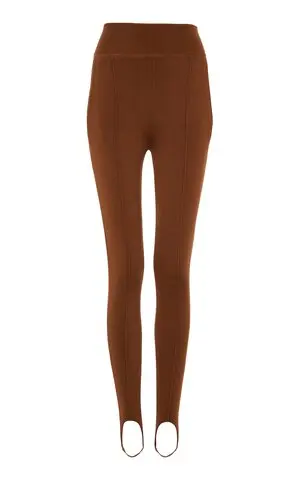 Chloé Satin-finished Cigarette Pants - Brown