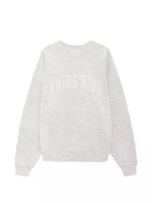 ANINE BING Leopard Print Logo Sweatshirt