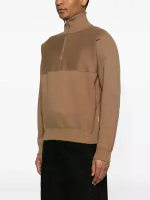 JIL SANDER Quarter-zip Sweatshirt - Brown