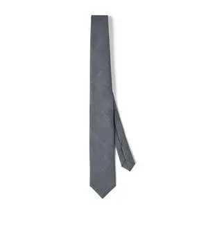 Brunello Cucinelli Virgin Wool Tie - Grey