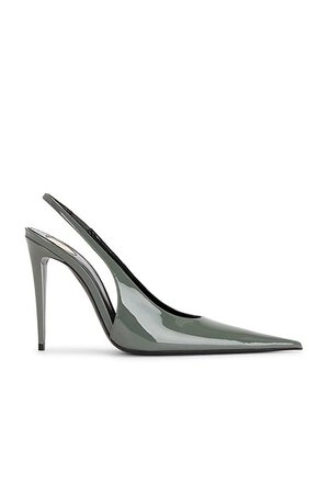 Saint Laurent Guermantes 110 Slingback Pump - Graphite