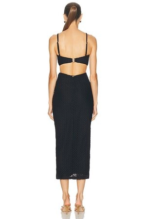 PatBO Frida Mesh Midi Dress