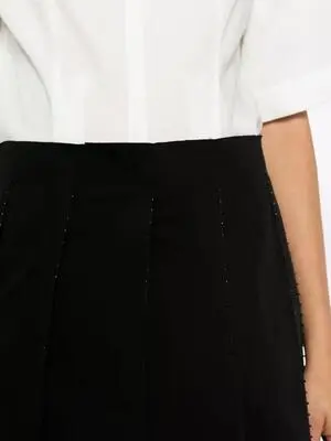 TOTEME Beaded Pleated Mini Skirt