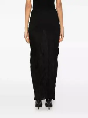TOTEME Crinkled Maxi Skirt - Black