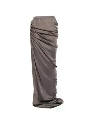 Rick Owens Edfu Draped Maxi Skirt - Grey