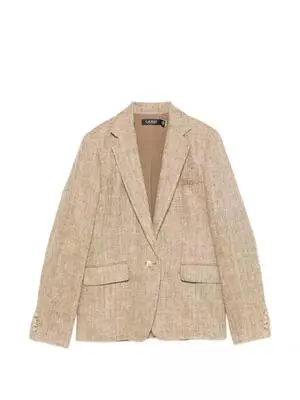 Ralph Lauren Single-breasted Herringbone Blazer - Neutrals
