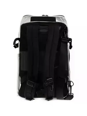 DIESEL® Logo Print Metallic-effect Backpack