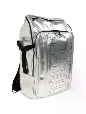 DIESEL® Logo Print Metallic-effect Backpack