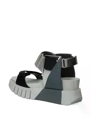 United Nude Delta Run Metallic Touch-strap Sandals