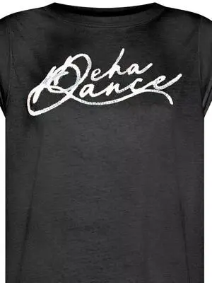 DEHA Rhinestone-embellished T-shirt - Black