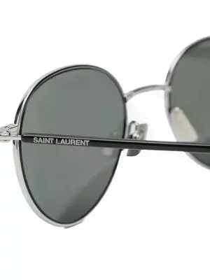 Saint Laurent Round Frame Sunglasses - Silver