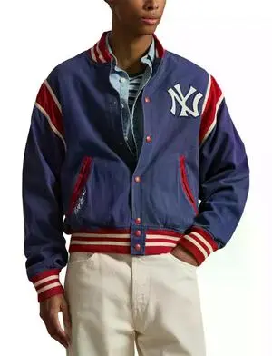 Polo Ralph Lauren X Ny Yankees Snap-button Bomber Jacket