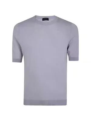 BALLANTYNE Fine-knit T-shirt - Grey