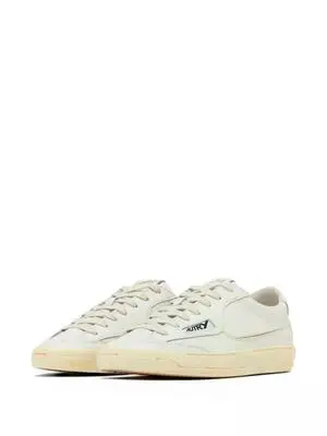 AUTRY Windscape Logo-patch Leather Sneakers - Neutrals