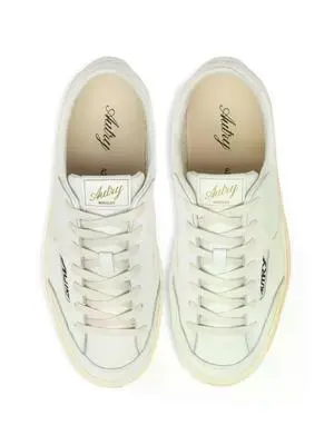 AUTRY Windscape Logo-patch Leather Sneakers - Neutrals