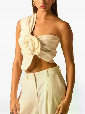 JBQ JBQ Camelia One-Shoulder Top Neutrals