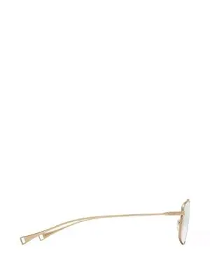 Dita Square-frame Double-bridge Glasses - Gold