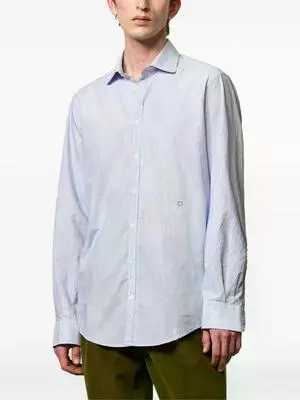 Massimo Alba Striped Long-sleeve Shirt - Blue