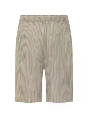GONGDID DESIGN Crinkled Stripe Shorts