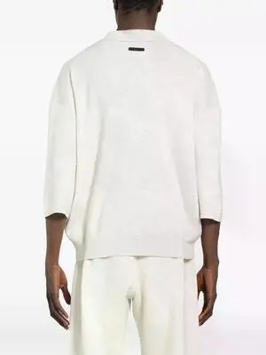 Fear Of God Essentials Logo-embroidered Polo Shirt - White