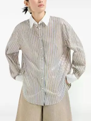 Brunello Cucinelli Striped Cotton Shirt