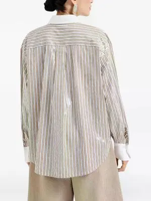 Brunello Cucinelli Striped Cotton Shirt