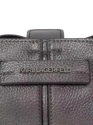 Karl Lagerfeld Mini K/pierced Bucket Bag - Silver