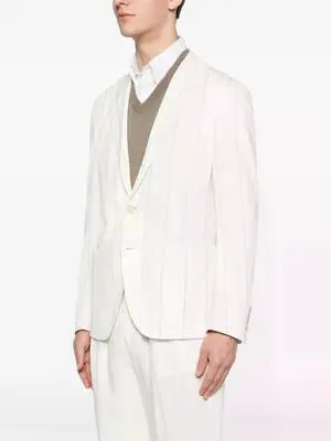 Eleventy Striped Single-breasted Blazer
